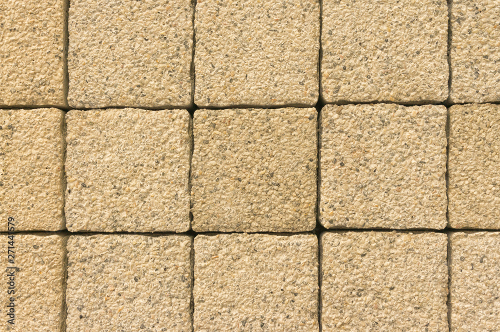 Hintergrund Produktprobe closeup Betonpflaster Waschbeton mit ...