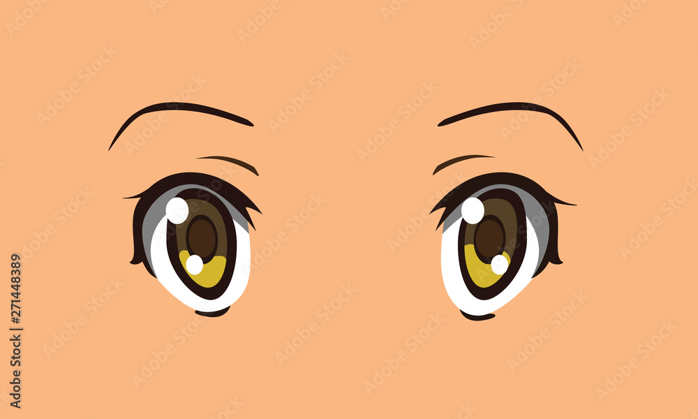 wide open anime eyes Stock Vector | Adobe Stock