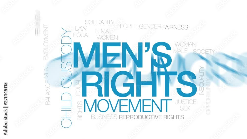 Men's rights animated word cloud. Kinetic typography. Stock Video ...