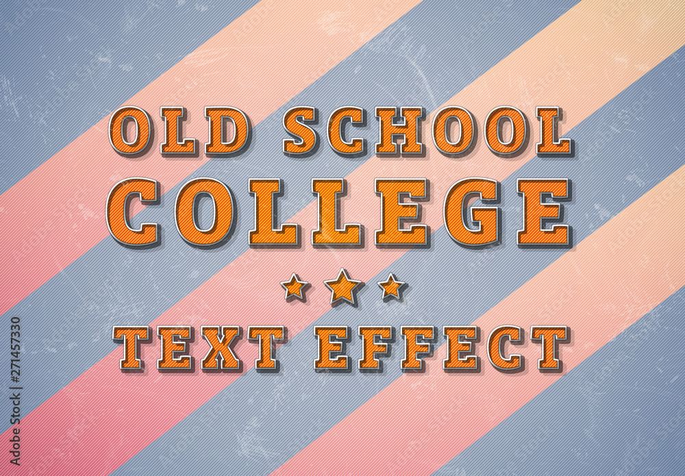 Distressed Text Effect with Multiple Backgrounds Stock Template | Adobe ...