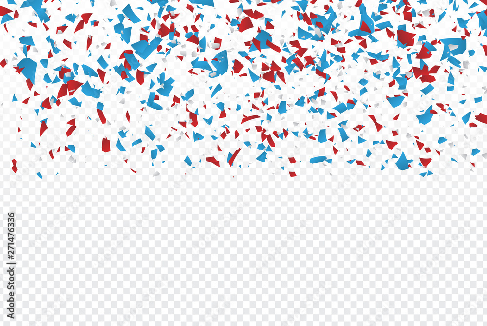 Red White And Blue Confetti Clip Art