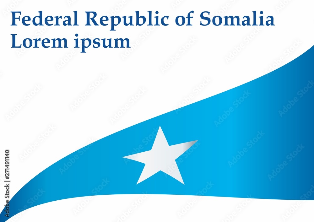 Flag of Somalia, Federal Republic of Somalia. Template for award design ...