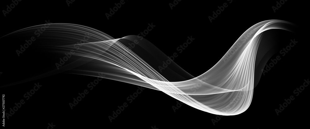 Abstract Black And White Wave Design Stock Illustration | Adobe Stock