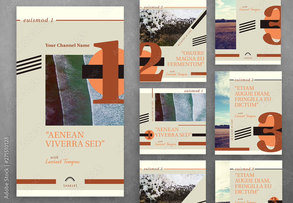 Social Media Post and Story Layouts with Earthy Colors and Imagery ...
