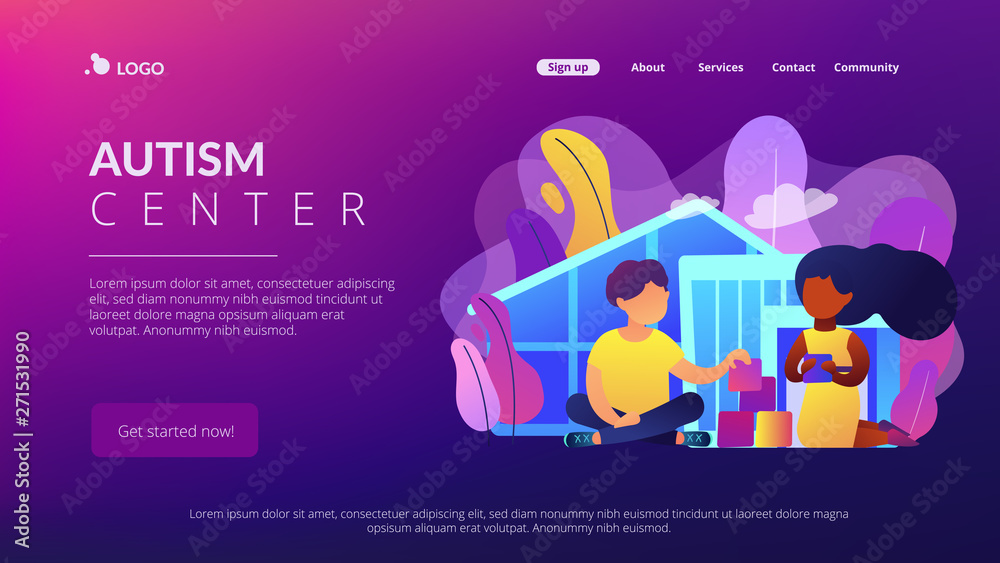 Children play in center giving information about treatment of ASD ...