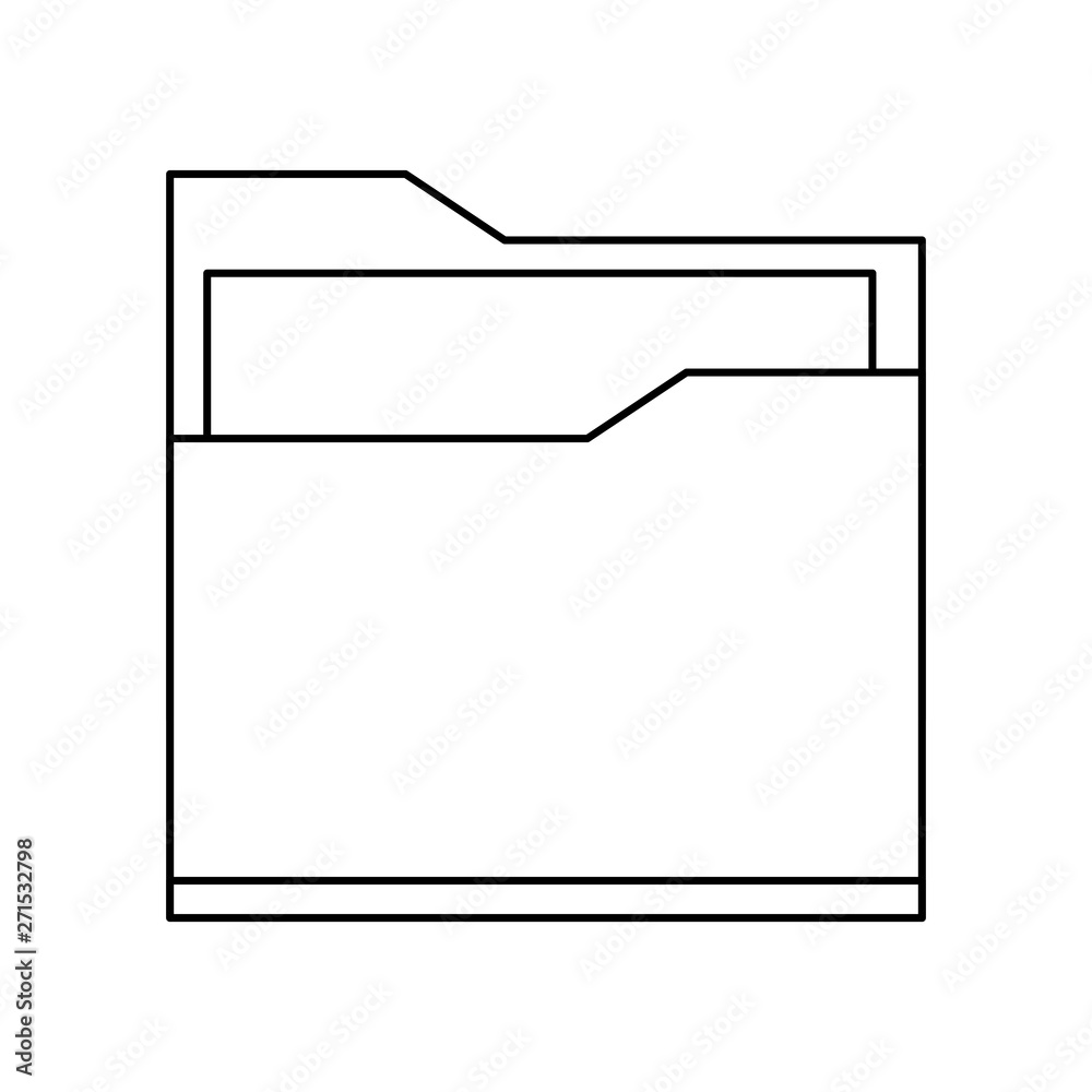 Folder Clip Art Black And White