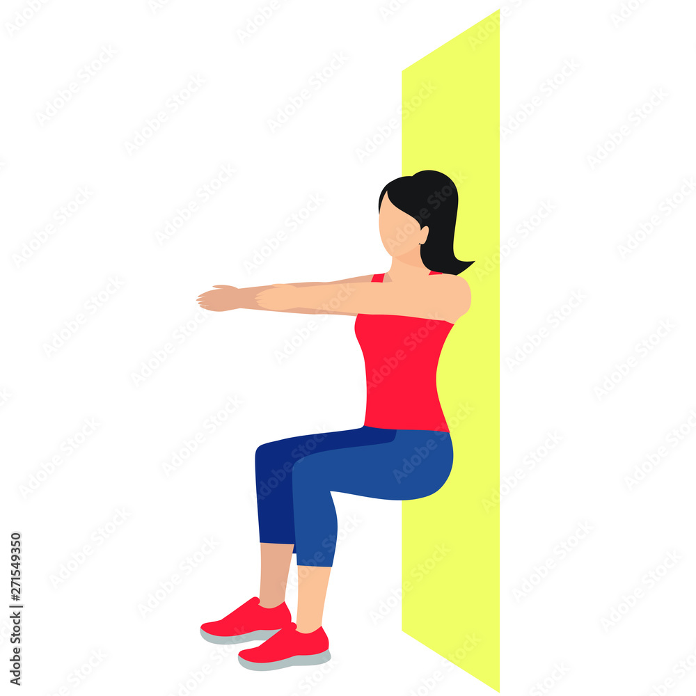 Wall Sit Exercise