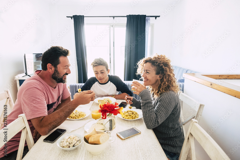 Italian Family Eating