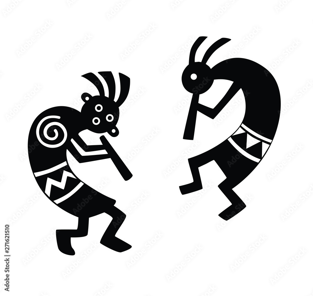 Ethnic African Music People Motifs Design Vector Tattoo Tribal Design Stock Vector Adobe Stock