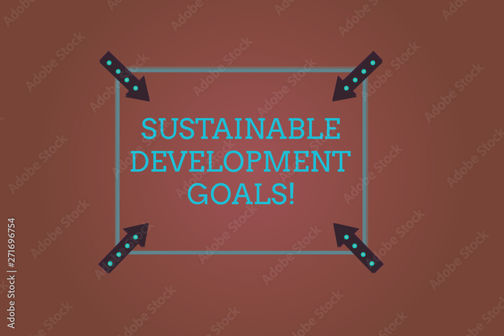 Word writing text Sustainable Development Goals. Business concept for ...