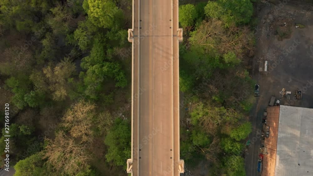 Aerial establishing shot of Allentown Pennsylvania, with uptilt camera ...