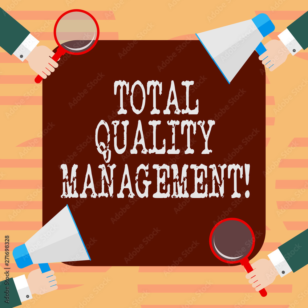 Word writing text Total Quality Management. Business concept for ...