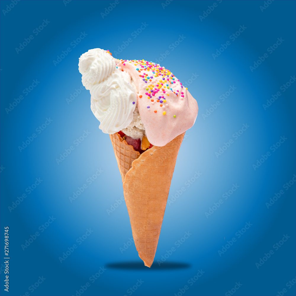 Helado de crema, helado de sabores, Frozen , helado fondo de color ...