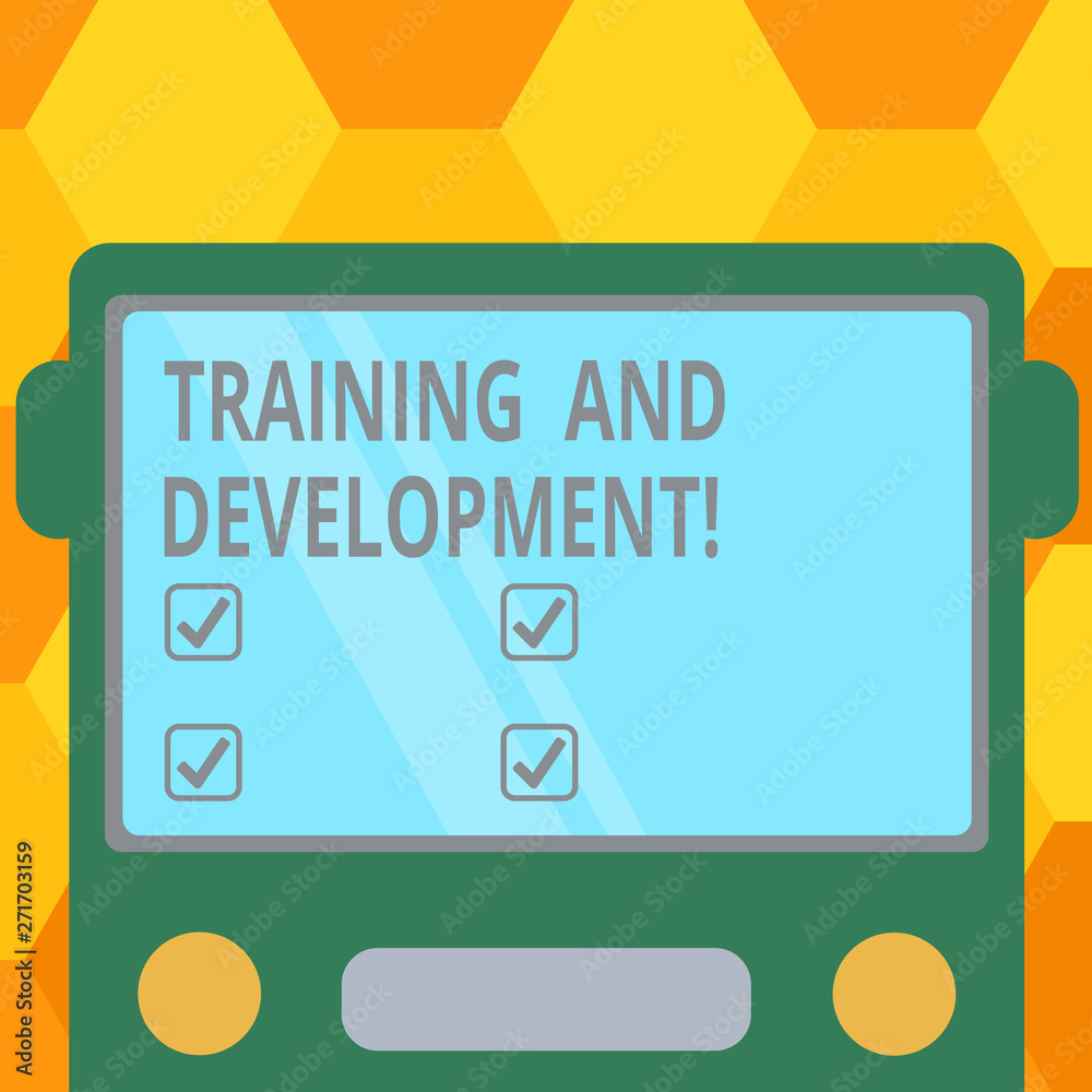 Handwriting text Training And Development. Concept meaning constant ...