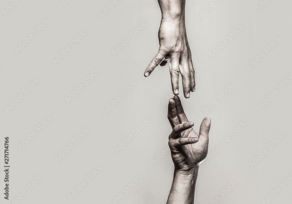 Helping hand concept and international day of peace, support. Helping ...
