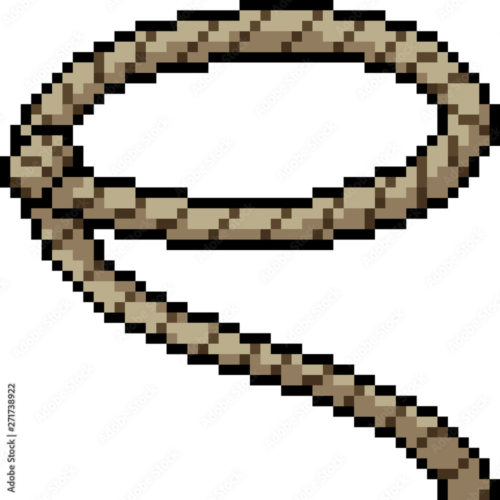 vector pixel art rope Stock Vector | Adobe Stock