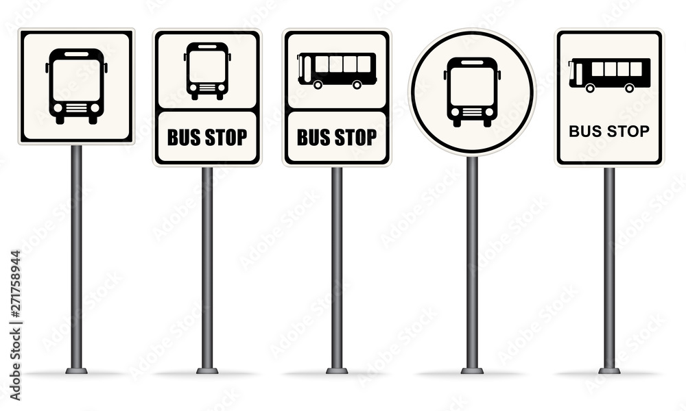 Bus Stop Sign Board