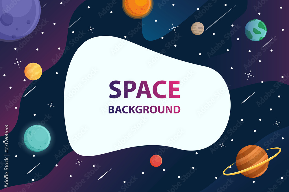 Space Galaxy Frame Backgrond