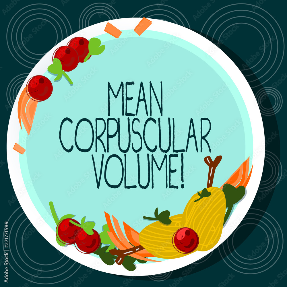 Word writing text Mean Corpuscular Volume. Business concept for average ...