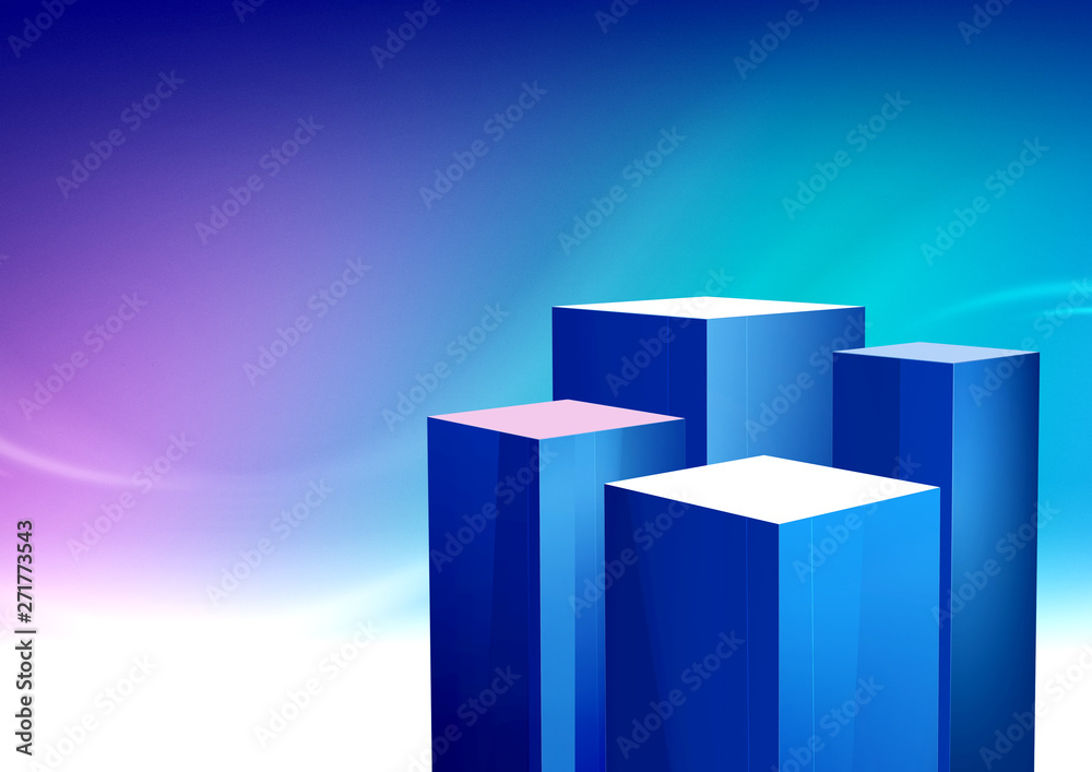 beautiful abstract blue background with stands for item Stock ...