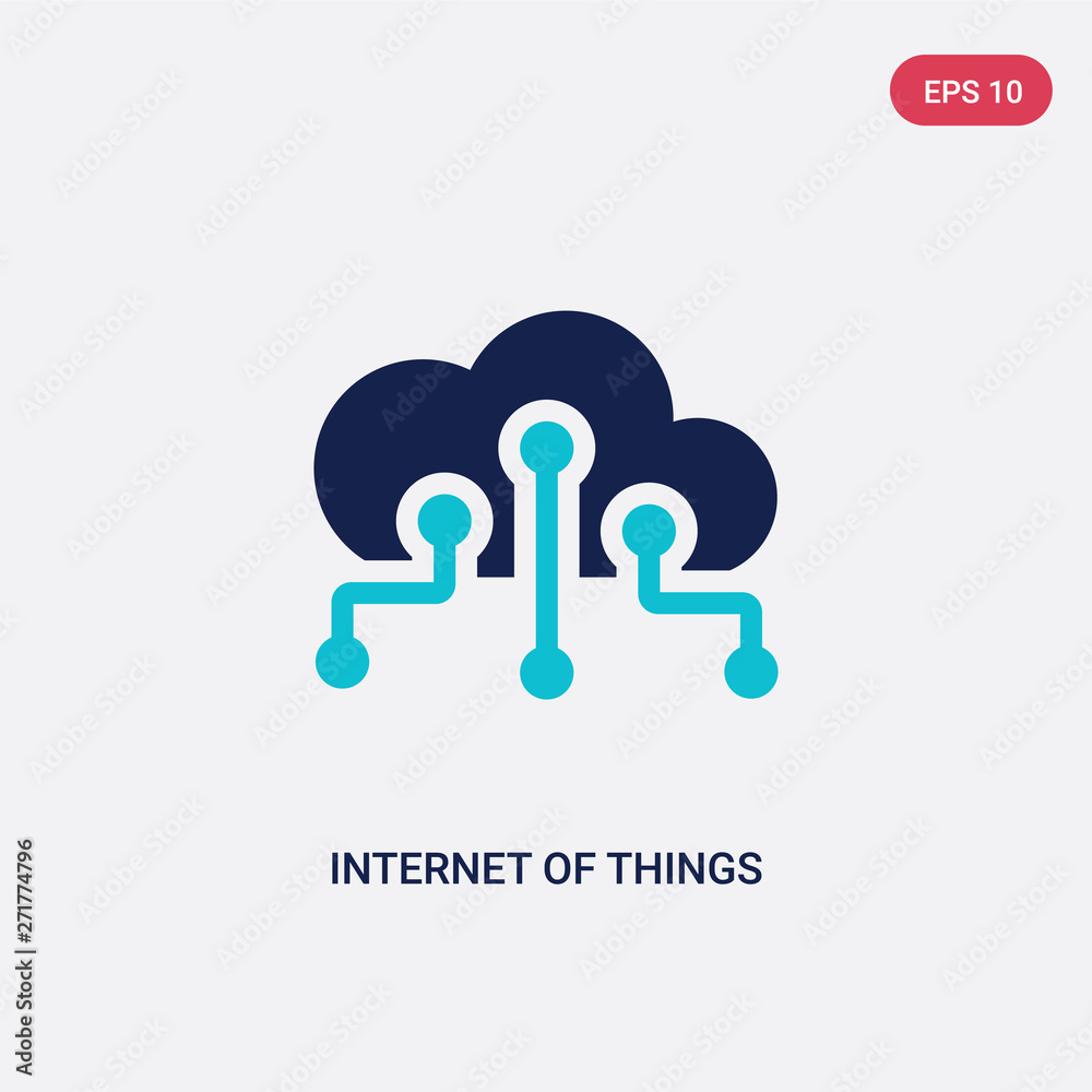 two color internet of things vector icon from general concept. isolated ...