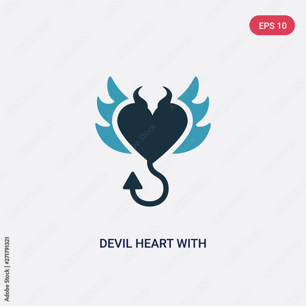Devil Heart With Wings