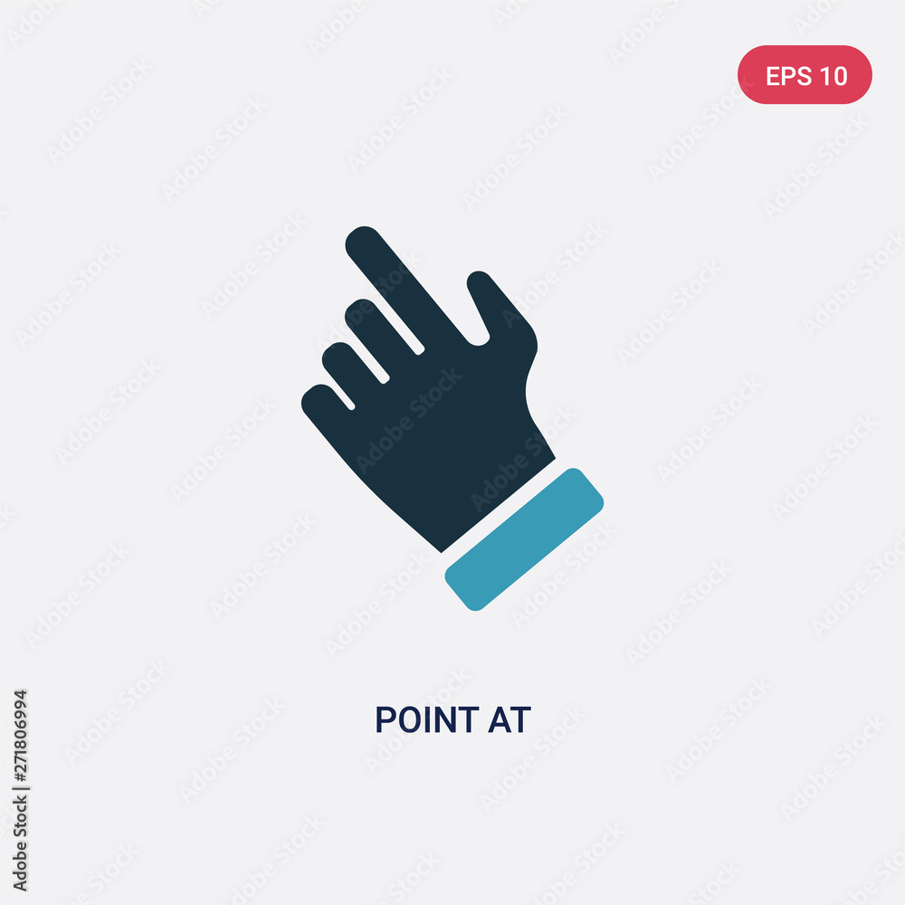 two color point at vector icon from user interface concept. isolated ...
