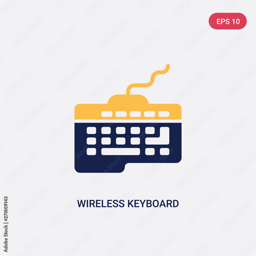 two color wireless keyboard vector icon from ultimate glyphicons ...
