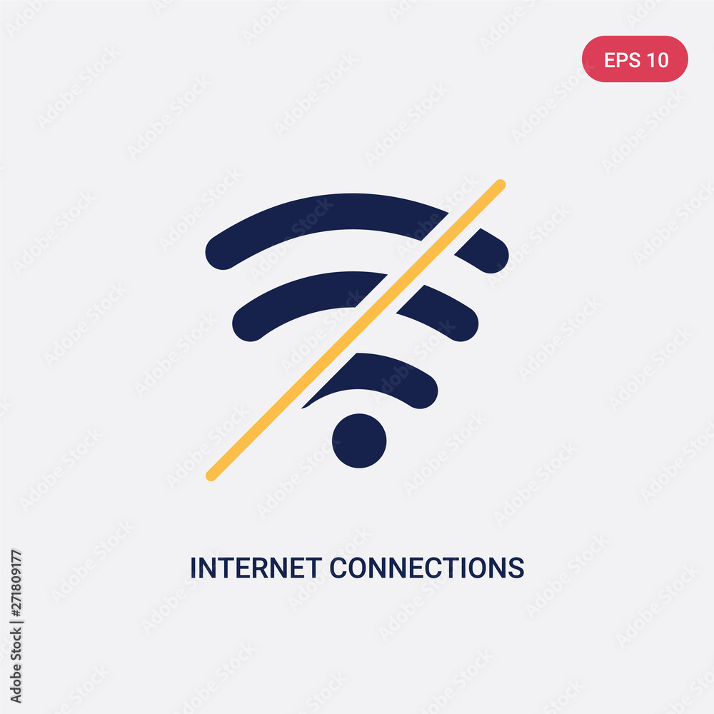 two color internet connections off vector icon from ultimate glyphicons ...