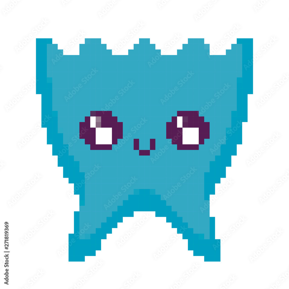 video game pixelate creature icon vector ilustrate Stock Vector | Adobe ...