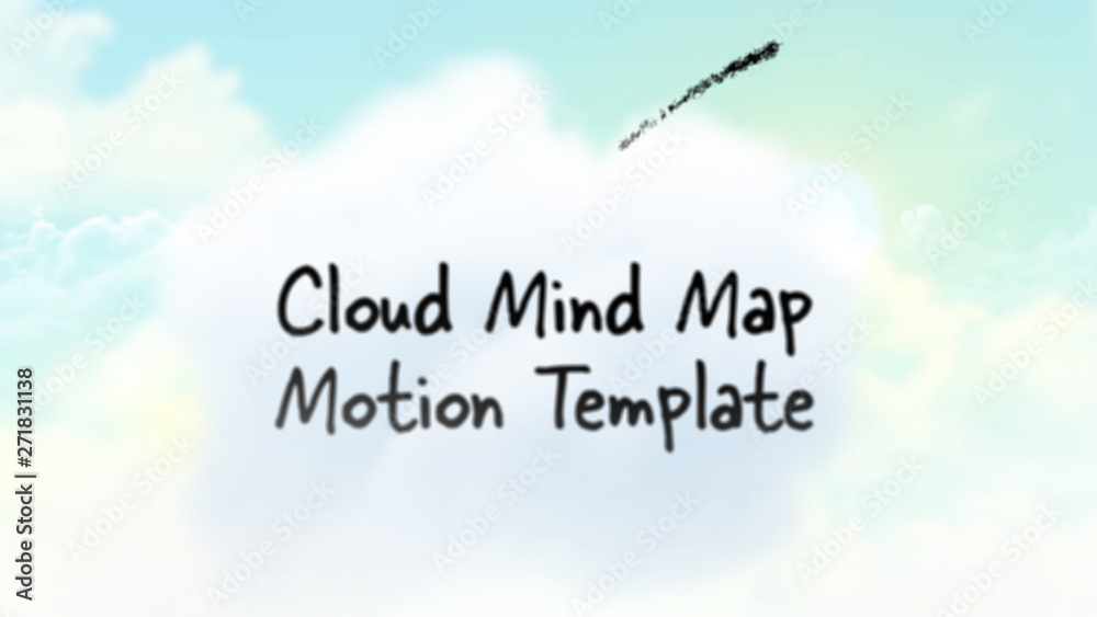 Cloud Mind Map Stock Template | Adobe Stock