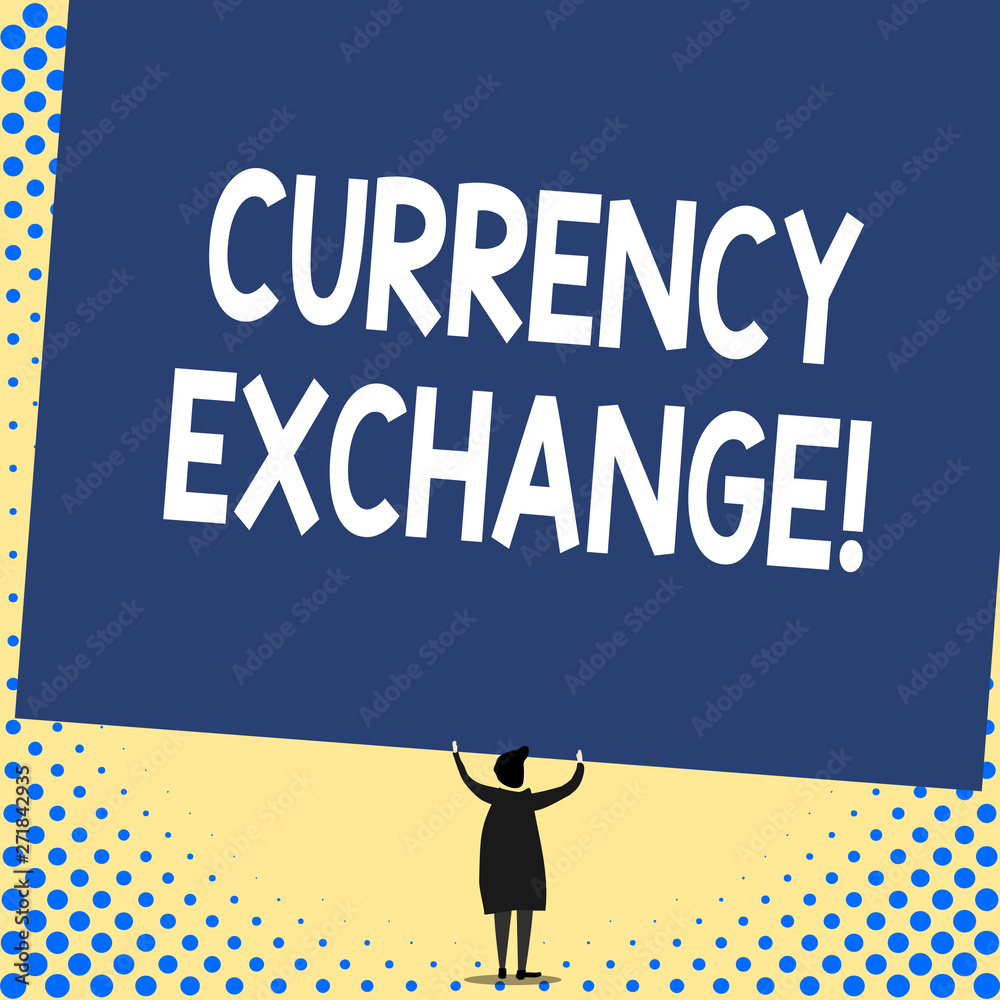 Word writing text Currency Exchange. Business photo showcasing Process ...