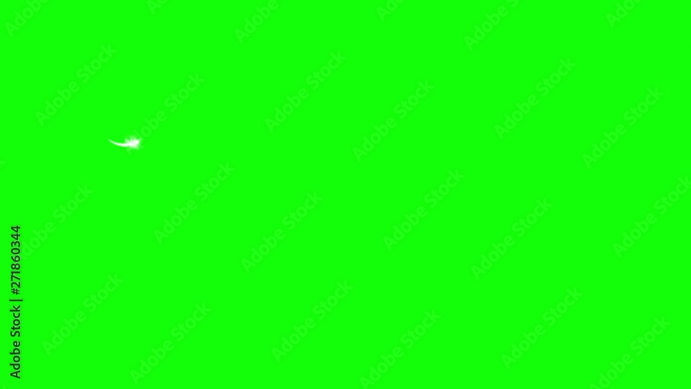Flying Feather. Green Screen. Seamless Looping. 3D Animation. 4K. Ultra ...