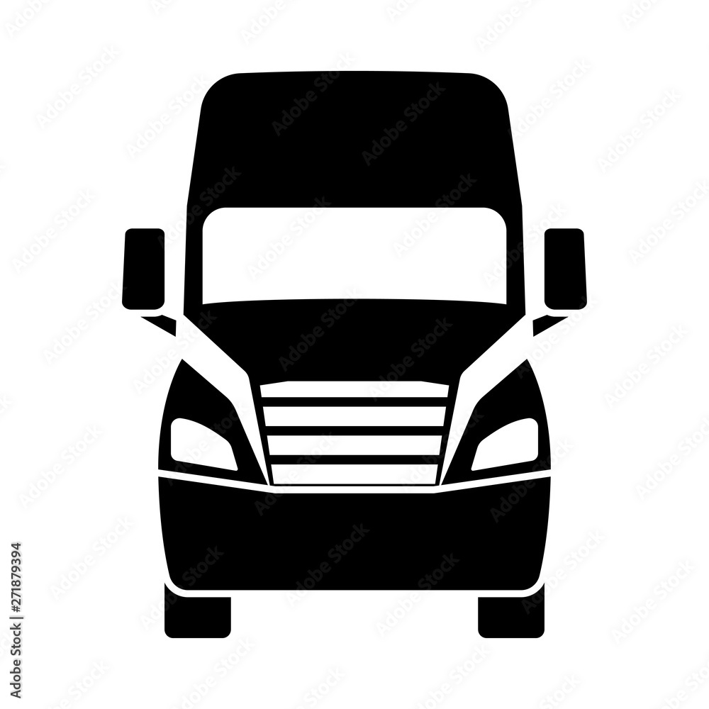 Truck Front View Vector