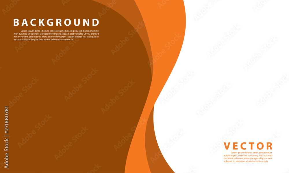 Orange background vector illustration lighting effect graphic for text ...