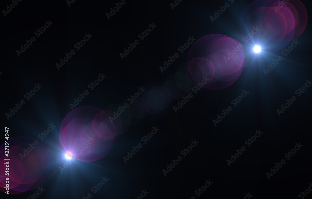 Lens flare overlay texture. Laser beams.light flare on black background ...