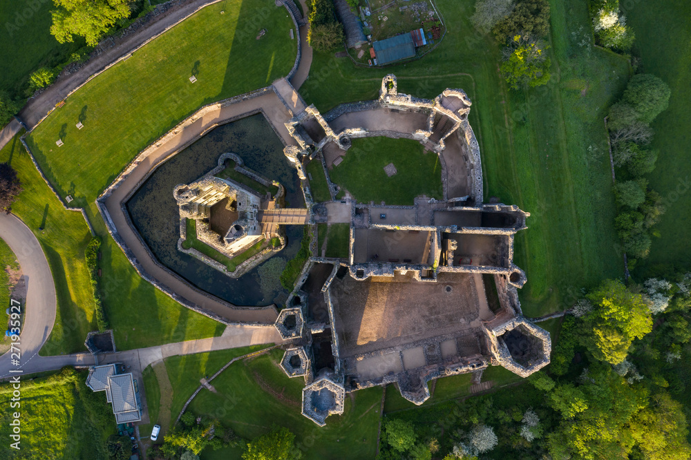 Medieval Castle Birds Eye View
