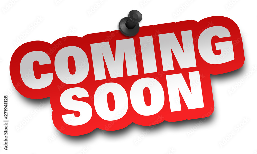 coming soon concept 3d illustration isolated Stock イラスト | Adobe Stock