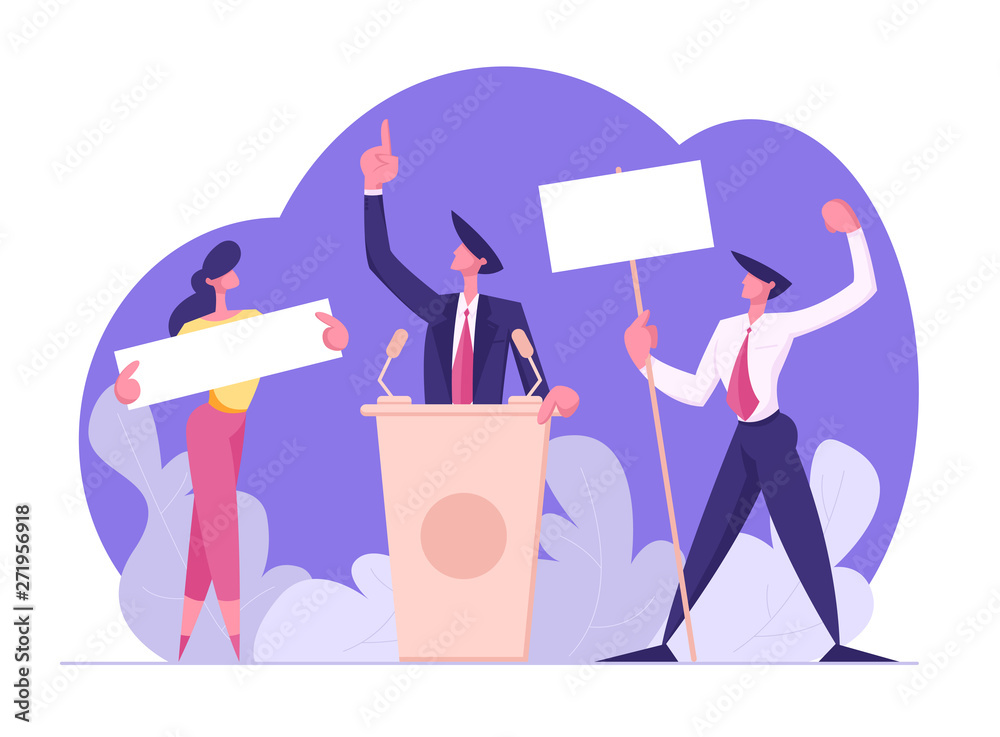 Voting and Election Concept, Pre-election Campaign, Promotion and ...