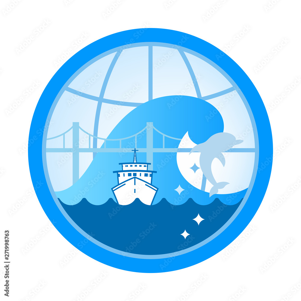 Save the ocean concept. World ocean day symbol. Celebrate the ...