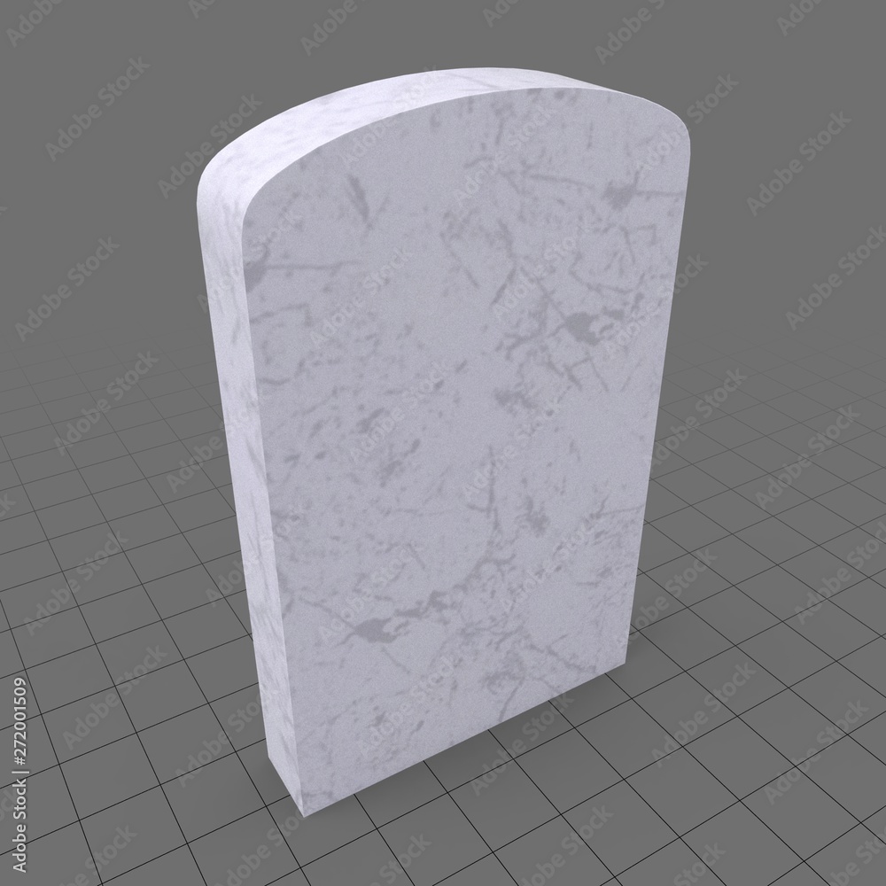 Blank war memorial gravestone Stock 3D asset | Adobe Stock