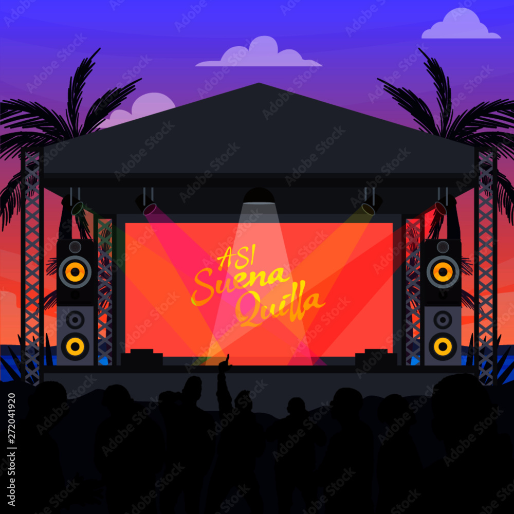 Fondo Concierto Stock Vector | Adobe Stock