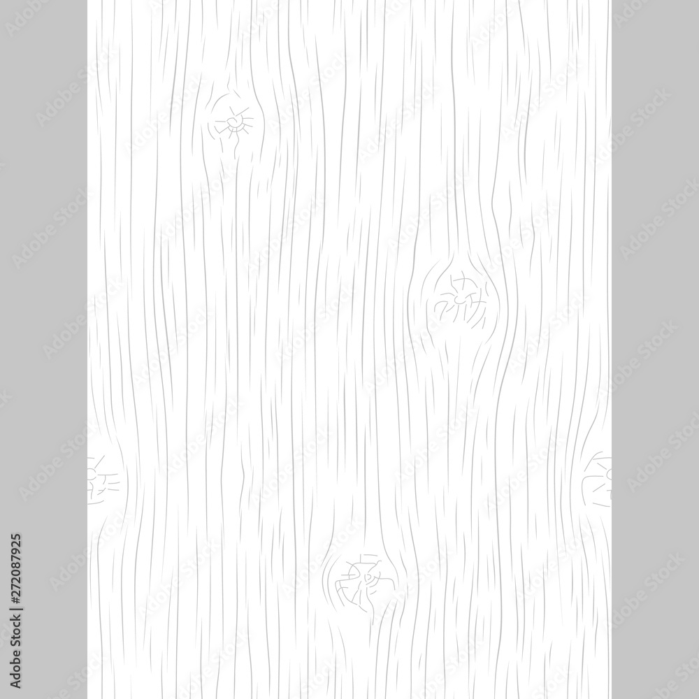 Cracked wood plank with knots. Seamless wooden pattern. Vector ...