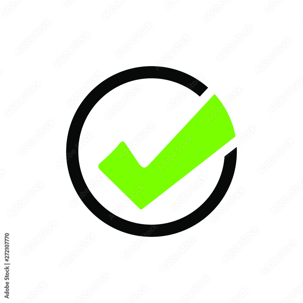 check list button icon. check icon vector. check mark icon. Ok icon ...