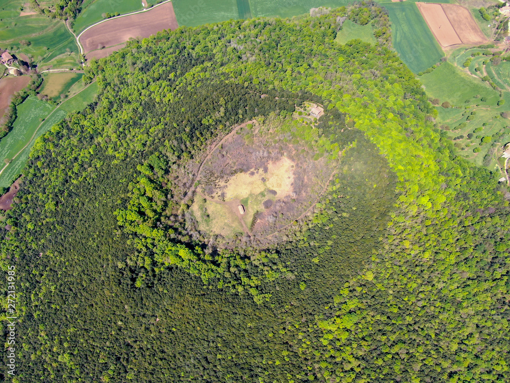 The Santa Margarida Volcano is an extinct volcano in the comarca of ...
