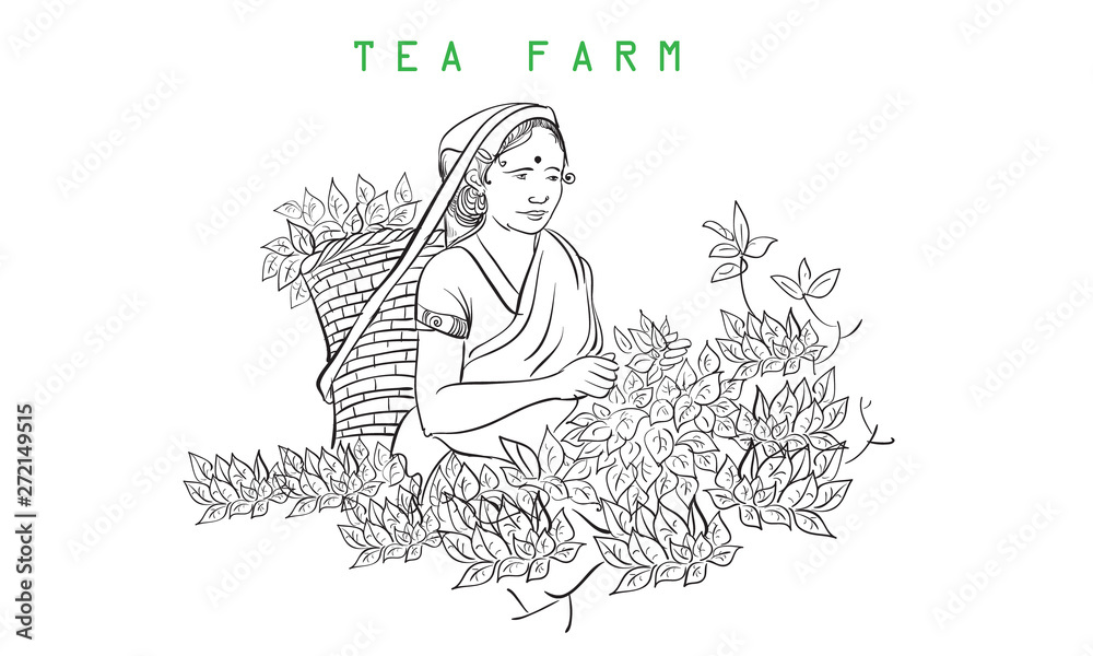Kerala Farmer Drawing
