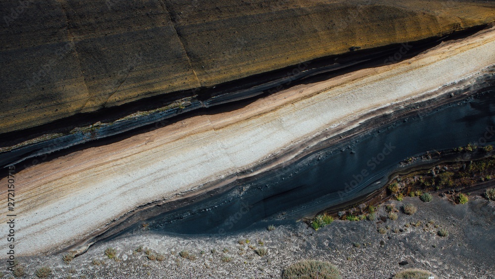 stratum of Earth crust in cross-section, abstract background Stock ...