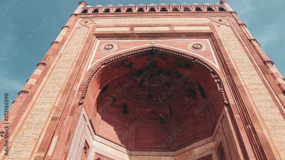 Historic Agra Fort built by Mughal Emperor Akbar in Agra, India Stock ...