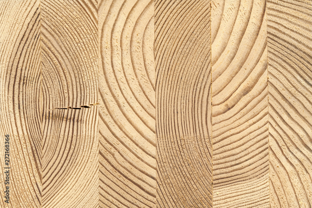 Cross-section of glued wooden timber of pine. Stock Photo | Adobe Stock