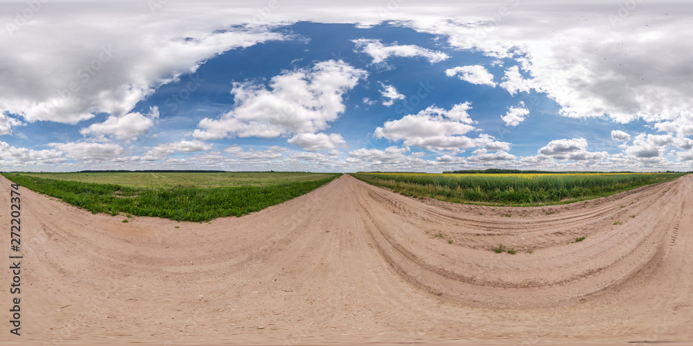 full seamless spherical hdri panorama 360 degrees angle view on gravel ...